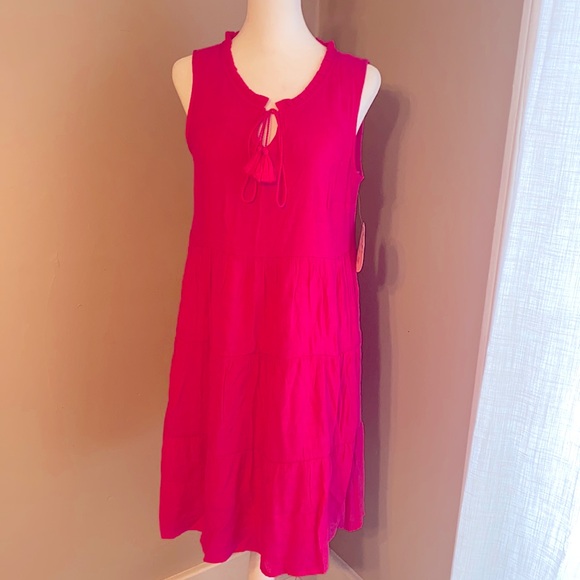 NAIF | Dresses | Nwt Pink Spring Summer Dress M | Poshmark